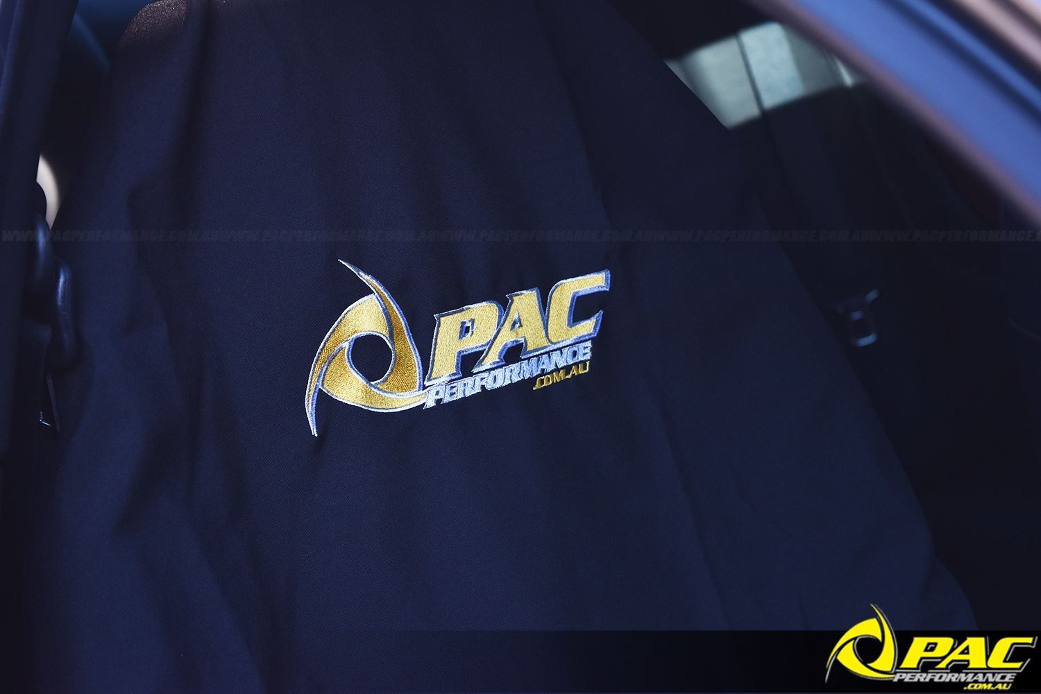 PAC PERFORMANCE SLIP ON SEAT PROTECTOR. Pac Performance Racing