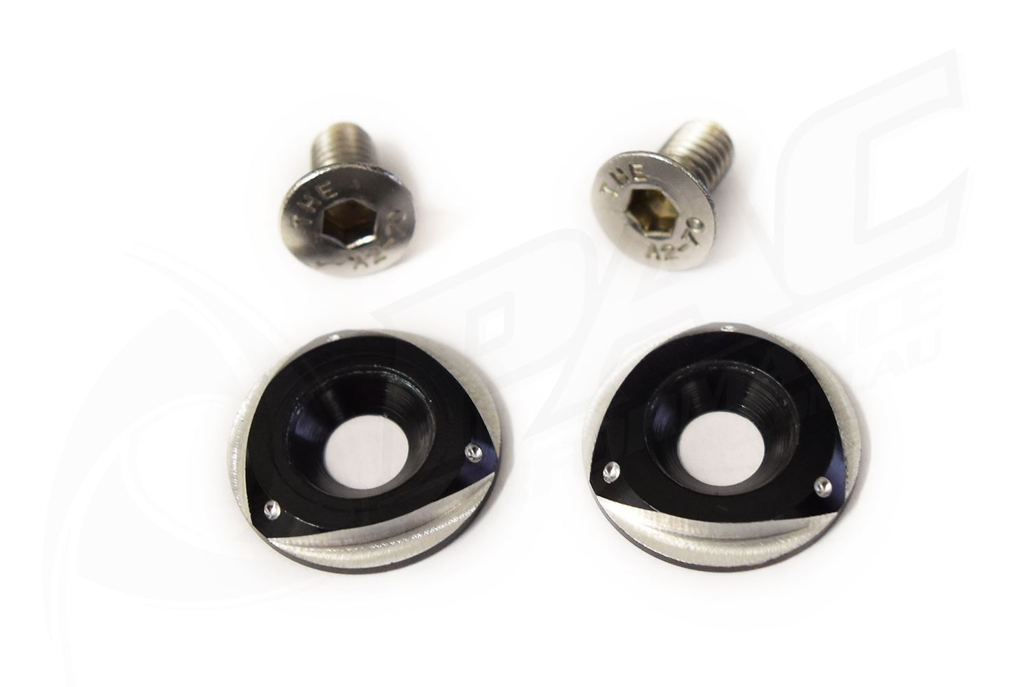 BILLET ROTOR WASHERS - M8 THREAD. Pac Performance Racing NZ