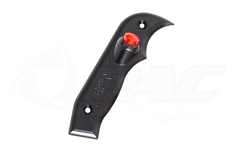 B&M STEALTH MAGNUM GRIP WITH BUTTON. Pac Performance Racing
