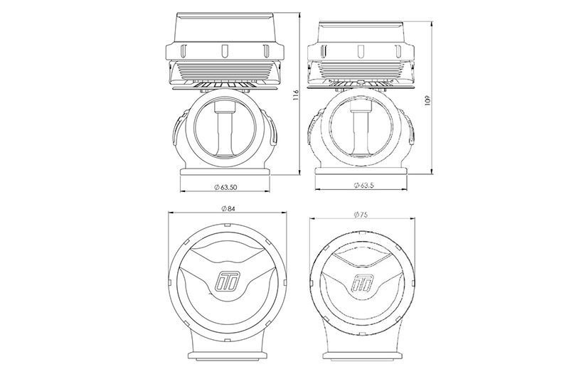 TURBOSMART GEN-V HYPERGATE WG45-LITE WASTEGATE TS-0553-1612 TS-0553 ...