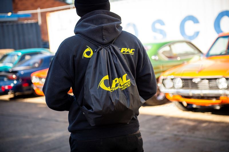 PAC PERFORMANCE LIGHTWEIGHT DRAWSTRING BACK PACK. Pac Performance Racing NZ