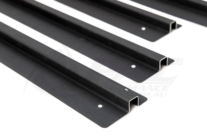 MAZDA RX2 CAPELLA SEDAN STAINLESS SCUFF PLATE SET. Pac Performance Racing