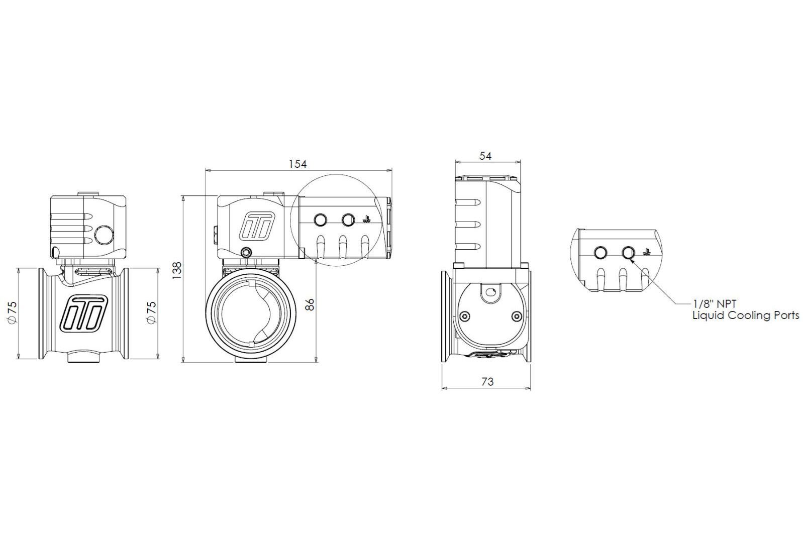 TURBOSMART STRAIGHT-GATE 50 ELECTRONIC WASTEGATE. Pac Performance Racing NZ