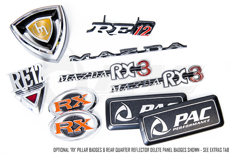 12A RX3 808 BADGE PACKAGE. Pac Performance Racing