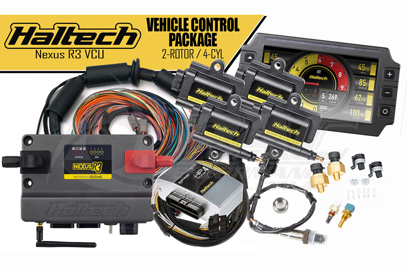 HALTECH NEXUS R3 VEHICLE CONTROL PACKAGE 2-ROTOR & 4-CYLINDER. Pac ...