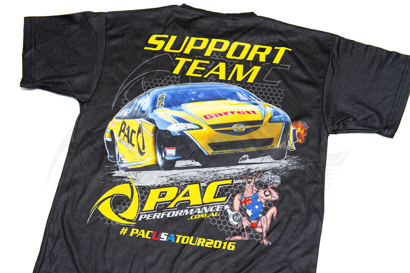 PAC USA TOUR SUPPORT TEAM TEE - LIMITED EDITION. Pac Performance Racing NZ