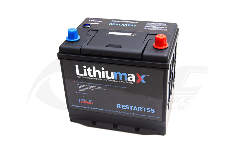 ULTRALIGHT LITHIUM 12V 1100CCA BATTERY WITH BILLET HOLD DOWN TRAY. Pac ...