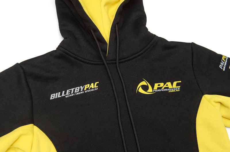 PAC PERFORMANCE 2024 SPONSORED TEAM HOODIE. Pac Performance Racing NZ