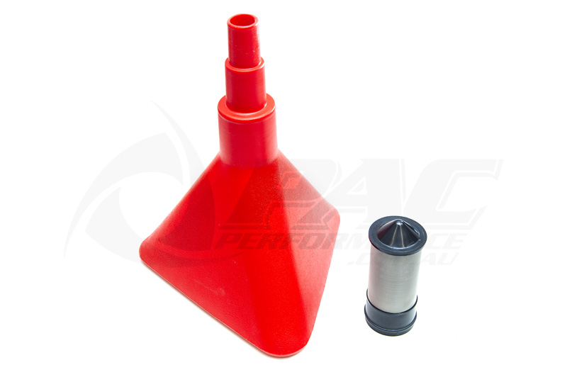 TRIANGULAR FUEL FILLER FUNNEL WITH FILTER 14-INCH. Pac Performance ...