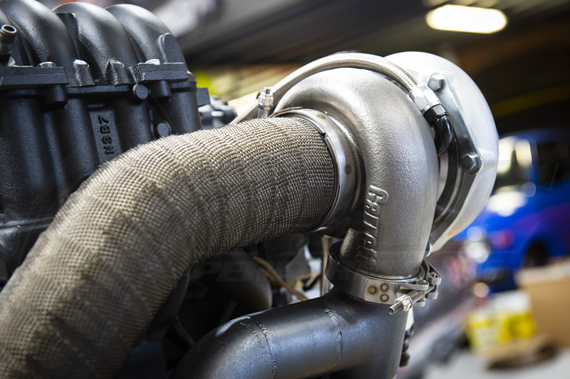 HIGH-TEMP TITANIUM EXHAUST HEAT WRAP 50MM 15M. Pac Performance Racing