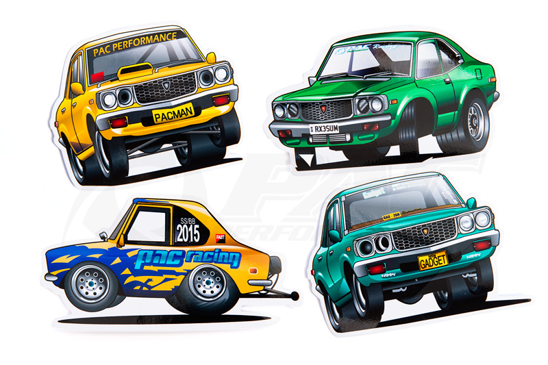 PAC TOON STICKERS. Pac Performance Racing